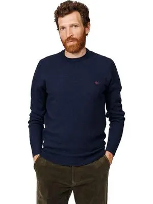 Aubin Westbourne Crew Neck Sweater Navy