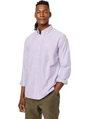 AUBIN Aldridge Oxford Button Down Shirt Lavender