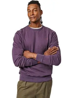 AUBIN Vestry Crew Neck Sweatshirt - Deep Purple