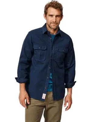 AUBIN Dovedale Overshirt - Navy