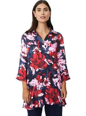 MASAI COPENHAGEN Magalvora Tunic Top - Scarlet Sage