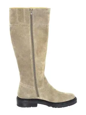Gentle Souls Knee High Suede Boot - Grey Suede
