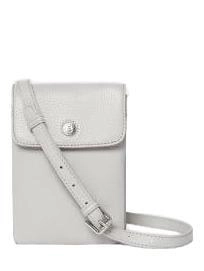 OSPREY LONDON Osprey London Madison Leather Phone Bag Stone