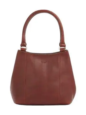 OSPREY LONDON The Narissa Small Leather Hobo Bag - Chestnut