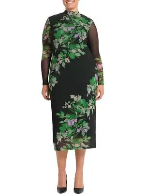 ESTELLE Fiora Long Sleeve Mesh Dress - Ivy Fleur
