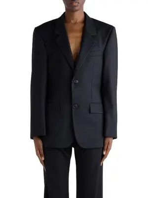 Balenciaga Tailored Wool Gabardine Jacket - New Black