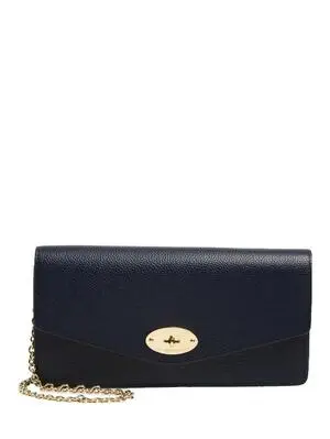 Mulberry Darley Leather Clutch - Night Sky