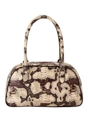 Brahmin Angie Leather Barrel Bag - Feline