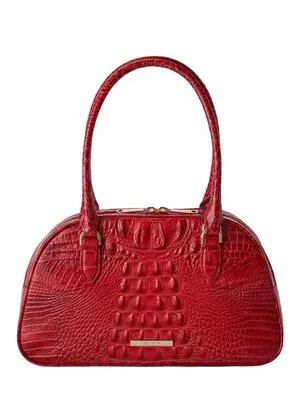 Brahmin Angie Leather Barrel Bag - Salsa