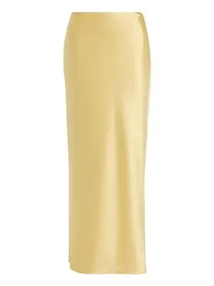 Cult Gaia Chantel Bias-cut Maxi Skirt - Light Gold