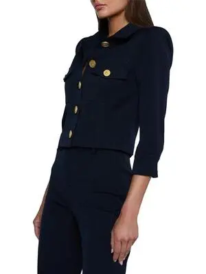 L & APOS;AGENCE Kumi Cropped Jacket - Midnight