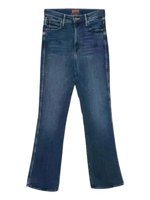 MOTHER Smokin Double Flood Jeans - Blue