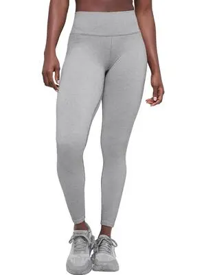 Alo Yoga Seamless High-waist Two Tone Rib Legging - Light Misty Grey Heather