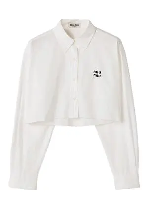Miu Miu Poplin Shirt - White