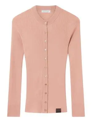 Stella McCartney Crewneck Light Knit Cardigan - Dusty Pink