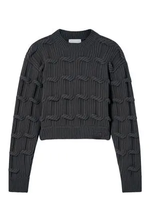 STELLA MCCARTNEY Falabella Cable-Knit Crewneck Jumper