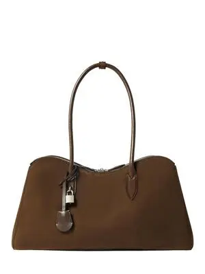 Stella McCartney Ryder Suede Tote Bag - Moka