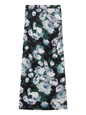 Stella McCartney Floral Mesh Midi Skirt - Multicolour