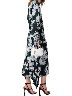 Stella McCartney Floral Mesh Midi Dress - Multicolor