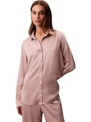 Calvin Klein Satin Sheen Sleep Shirt Cedar