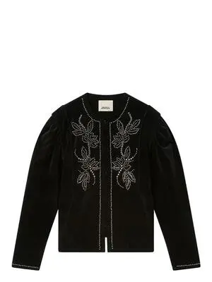 Isabel Marant Pietra Velvet Jacket - Black