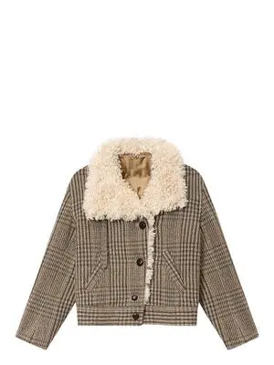 MARANT ETOILE Prince-of-wales Check Jacket - Beige