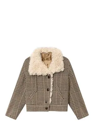 MARANT ETOILE Prince-of-wales Check Jacket - Beige