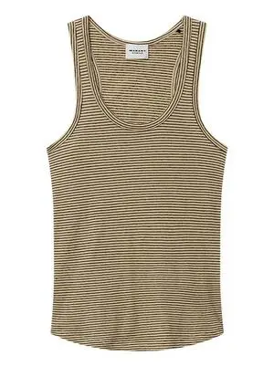 MARANT ETOILE Thea Tank Top - Black/beige