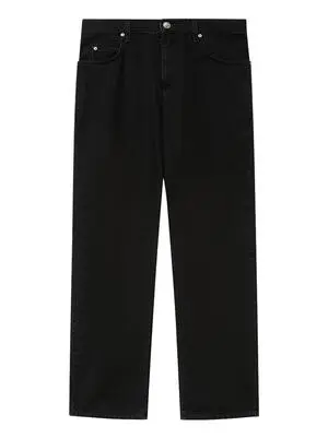 Isabel Marant Dromie Relaxed Straight Leg Jeans Black