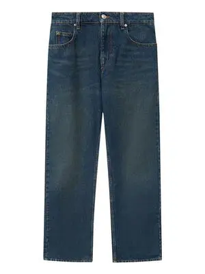 Isabel Marant Dromie Relaxed Straight Leg Jeans Blue