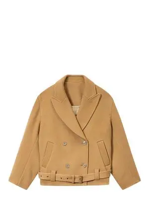 Isabel Marant Short Belted Coat - Camel