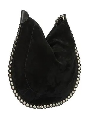 Isabel Marant Oskan Hobo Soft Shoulder Bag - Black/silver
