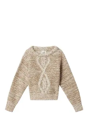 Isabel Marant Dorota Cable Knit Sweater - Ecru/bronze
