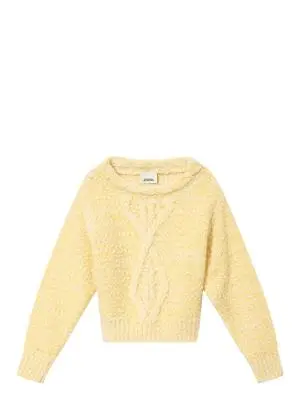 Isabel Marant Dorota Cable Knit Sweater - Ecru/yellow