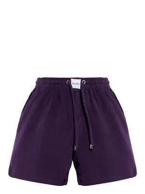 Attico Logo Shorts - Purple
