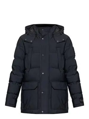 Moose Knuckles Hooded Down Parka - Black