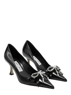 JIMMY CHOO Auria 70 Pumps - Black/crystal
