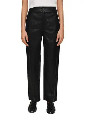 Bella Dahl Faux Leather Pants - Black