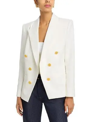 L'Agence Kyomi Double Breasted Blazer - White