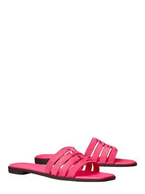 Tory Burch Ines Slide Sandals - Fuschia Pink