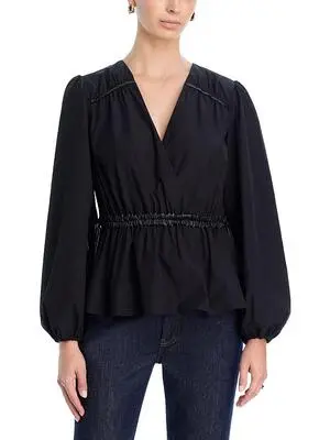 Derek Lam 10 Crosby Damiana Top - Black