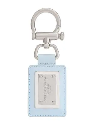 Dolce & Gabbana Smooth Calfskin Keyring - Azure