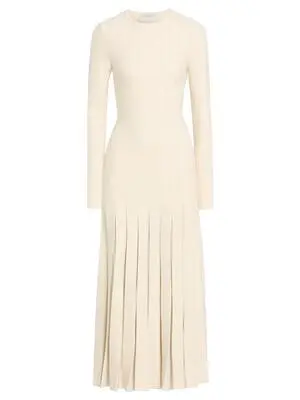 Gabriela Hearst Walsh Crochet-trimmed Midi Dress - Ivory