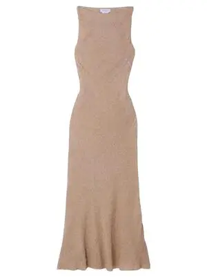 Gabriela Hearst Seren Bouclé Knit Maxi Dress - Sand