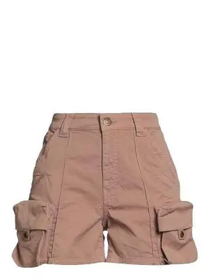 Pinko Denim Cargo Shorts - Beige