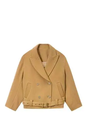 Isabel Marant Belted Double-breasted Coat - Neutrals
