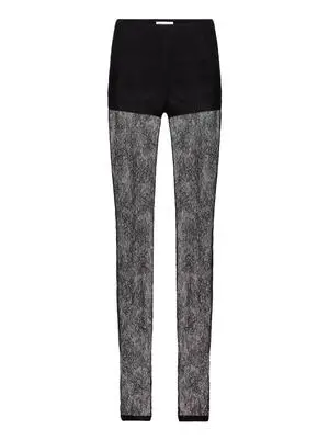 Nina Ricci Lace Trousers - Black