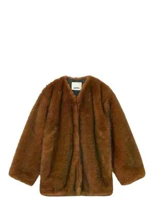 Isabel Marant Aglae Collarless Coat - Brown