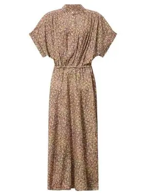 Isabel Marant Ansley Floral Maxi Dress - Brown