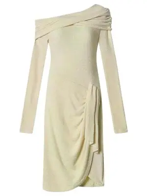Isabel Marant Fatene Draped Midi Dress - Neutrals